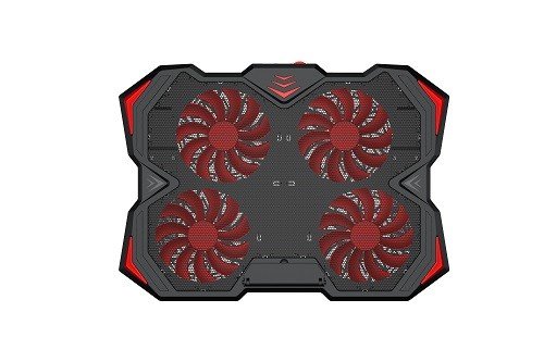 Low Price laptop cooling pad portable laptop cooler pad usb fan with red LED light
