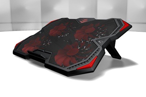 Low Price laptop cooling pad portable laptop cooler pad usb fan with red LED light