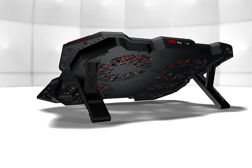 Low Price laptop cooling pad portable laptop cooler pad usb fan with red LED light