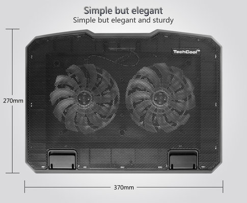 Certificate CE RoHS notebook air cooling portable black pads cooler stand