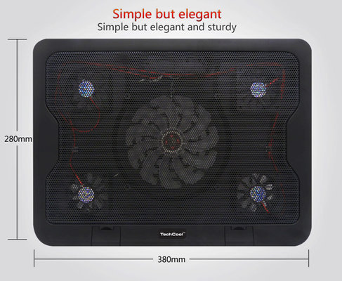5.6 laptop cooler stand 5 LED fan notebook cooling pad with speed control