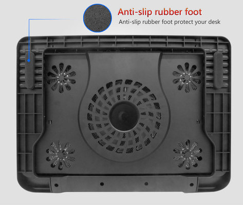 5.6 laptop cooler stand 5 LED fan notebook cooling pad with speed control