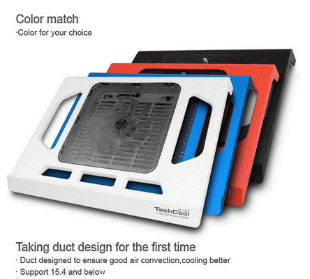 plastic slim notebook coolind pad with singe USB fan