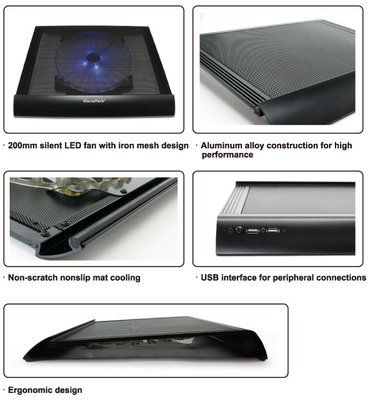 Aluminum Base with wire drawing laptop stand single