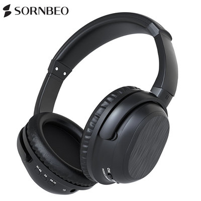 SORNBEO ANC BH519black  Wireless Bluetooth headset headphones earphone with Active Noise Cancelling