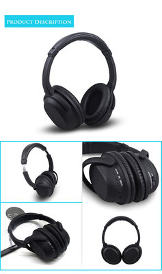 SORNBEO ANC BH519black  Wireless Bluetooth headset headphones earphone with Active Noise Cancelling