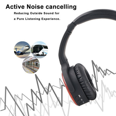 SORNBEO BH539 red wooden Factory OEM Wireless Stereo Bluetooth Headphone/Headset/Earphone/Earbuds with ANC