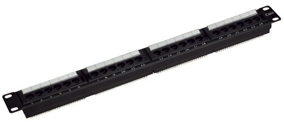 19" Cat 6 UTP 24 Port Rack-Mount Patch Panels