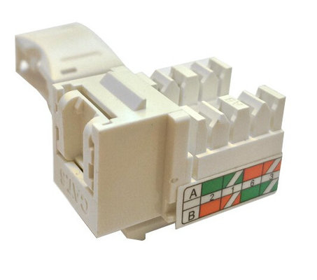 Cat 6 RJ45 Keystone Jack - 90 Degree Jack