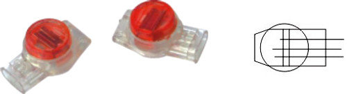 UR 3 Wire IDC Buttsplice 19-26 AWG - Red - Gel Filled