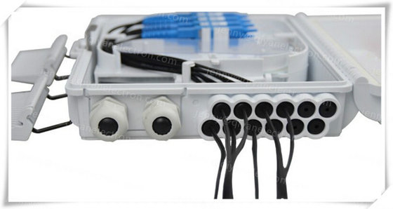 FTTH 16 Port Lower layer Fiber Optic Termination Box / 1x12 PLC Splitter Distribution Box
