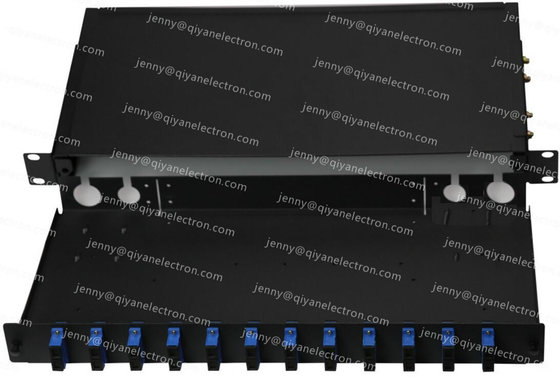 1U Drawer-type Rack Mount Fiber Patch Panel Preloaded FC, SC, ST and LC Connectors