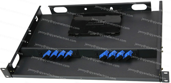 1U Drawer-type Rack Mount Fiber Patch Panel Preloaded FC, SC, ST and LC Connectors