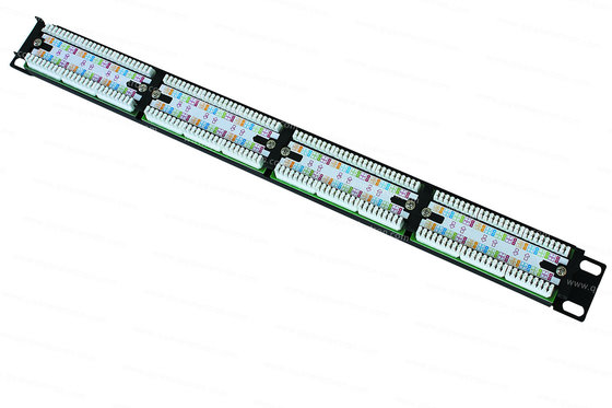 24 ports 19'' Category 5e network telephone UTP Patch Panel Suitable for Gigabit Ethernet applications