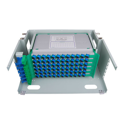 Rack-mounted ODF 72 cores grey color