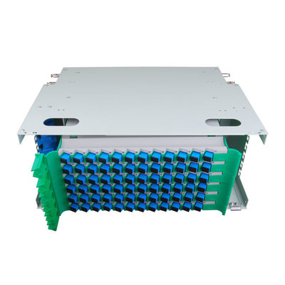 Rack-mounted ODF 72 cores grey color