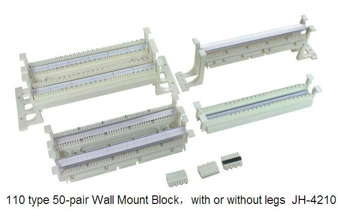110 Cross Connect  Rack Mounted Wiring Block,50 pair 100 pair 110 wiring block