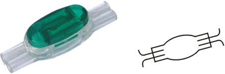 Green Sealed moisture-resistant U1B Wire Connector HJKT8-A Inline Connector