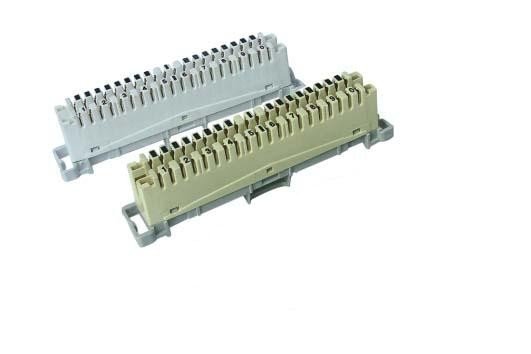 Cutting strip for 10 pairs krone type，REGLETA DE CORTE PARA 10 PARES KRONE