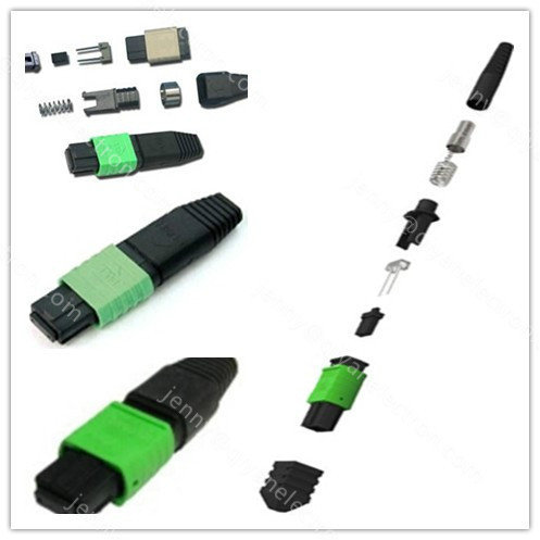 MTP/MPO Fiber Optic Connector Male and female for 4,8,12,24 fiber ribbons with angled/flat performance