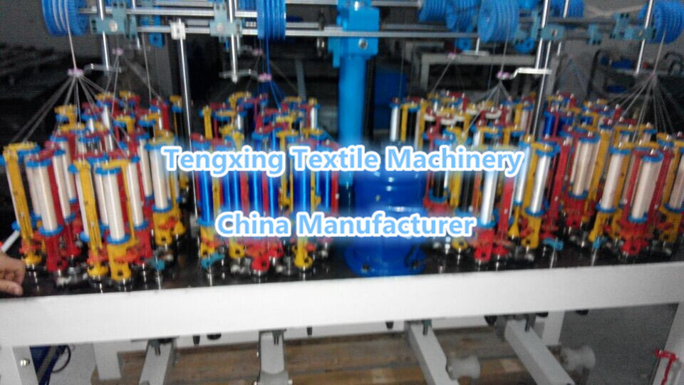 tellsing 4 heads 16 spindle elastic braiding rope machine for cowboy,shoe,leather,garments