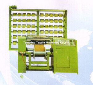 rubber warping machine for ribbon,webbing,tape,stripe,riband,band,belt,elastic etc.