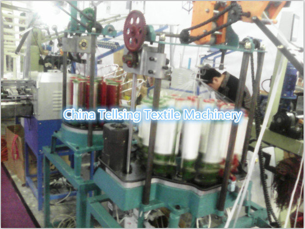 top quality elastic rope braiding machine supplier tellsing for cowboy,shoe,garments etc.