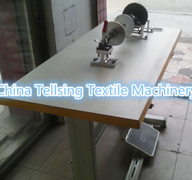 good quality bobbin rolling machine for packing ribbon,webbing,stripe,riband,belt etc.
