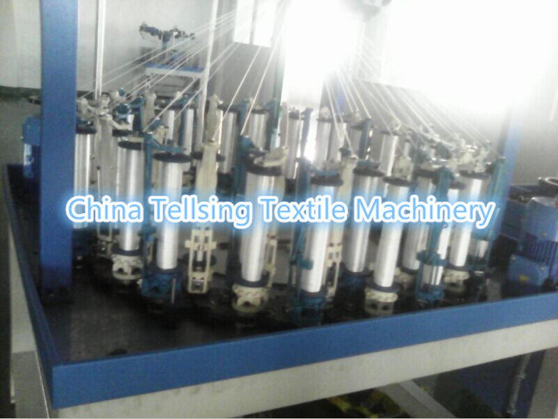 tellsing 1 heads 48 spindle elastic braiding rope machine for cowboy,shoe,leather,garments
