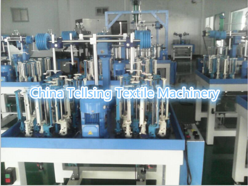 top quality elastic rope braiding machine factory tellsing for cowboy,shoe,garments etc.