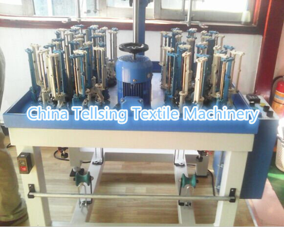top quality elastic rope braiding machine maker tellsing for cowboy,shoe,garments etc.