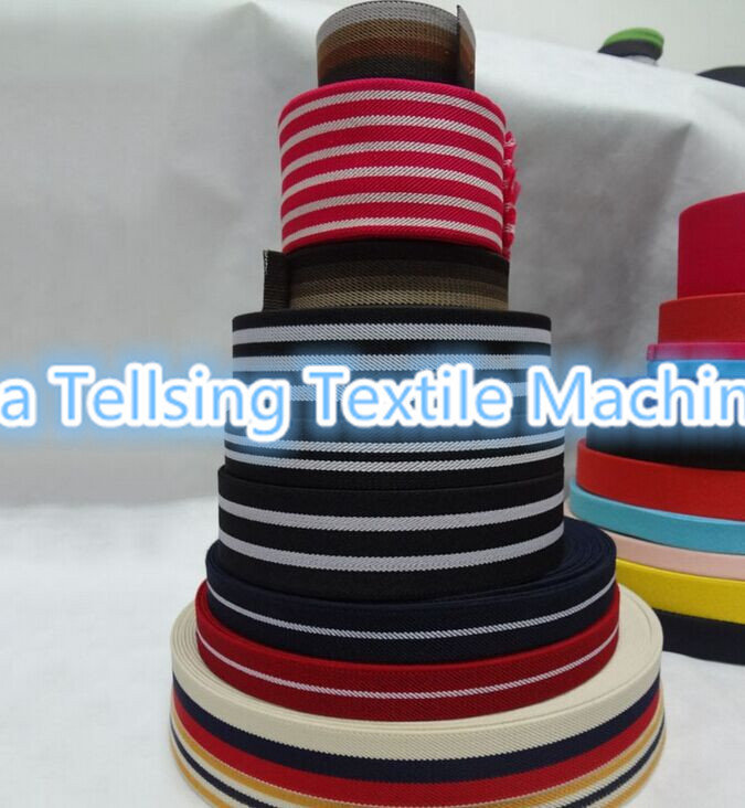 top quality elastic webbing machine China company Tellsing for textile fabric plant