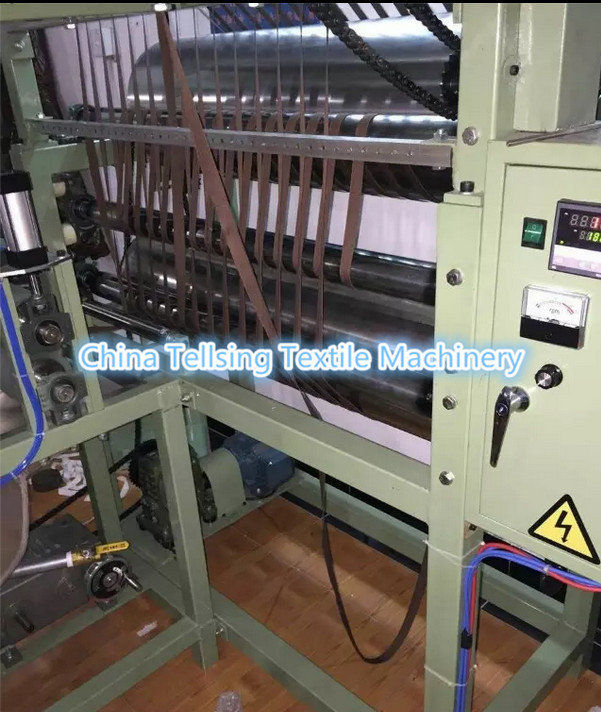 dual-cylinder ironing machine for pressing and setting elastic webbing,belt,tape etc.