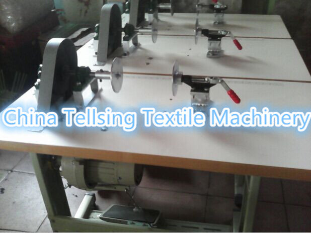 good quality bobbin rolling machine for packing ribbon,webbing,stripe,riband,belt etc.