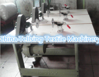 good quality bobbin rolling machine for packing ribbon,webbing,stripe,riband,belt etc.