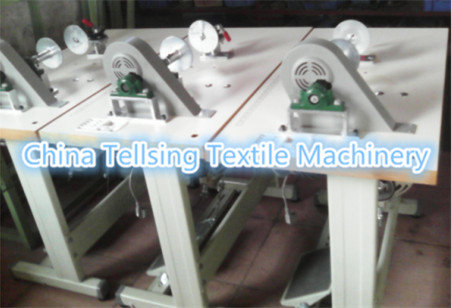 good quality bobbin rolling machine for packing ribbon,webbing,stripe,riband,belt etc.