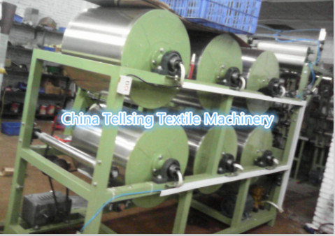 top quality 6 cylinders  finishing and starching machine for woven ribbon, elastic webbing,belt China factory Tellsing