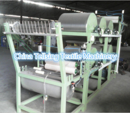 top quality 6 cylinders  finishing and starching machine for woven ribbon, elastic webbing,belt China factory Tellsing