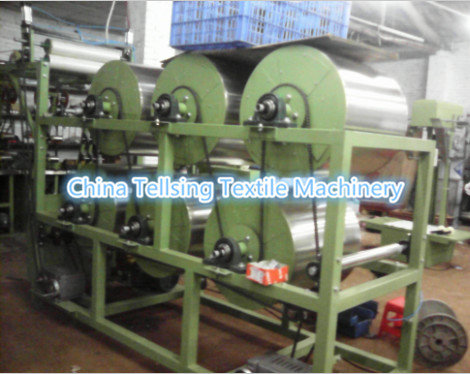 top quality 6 cylinders  finishing and starching machine for woven ribbon, elastic webbing,belt China factory Tellsing