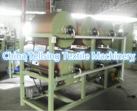 top quality 6 cylinders  finishing and starching machine for woven ribbon, elastic webbing,belt China factory Tellsing
