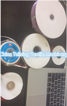 coiling machine in sales for packing ribbon,webbing,strap,riband,band,belt,elastic tape