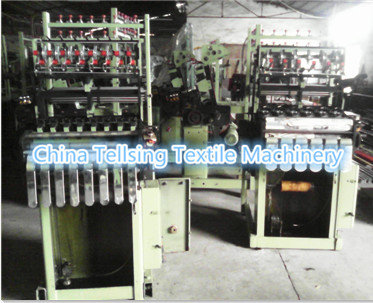 good quality used 6/55 needle loom machine for weaving webbing,tape or ribbon,straps,belt,lace etc.