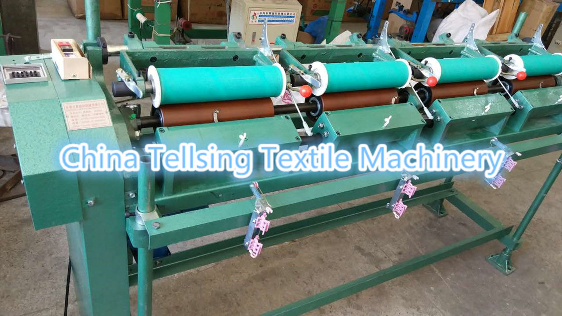 good quality bobbin machine 4 heads with counter for rewinding nylon thread China factory Tellsing loom machinery