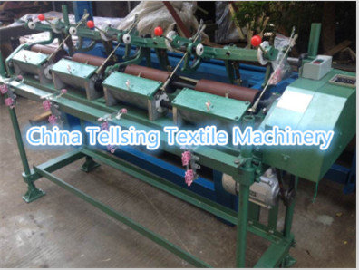 good quality bobbin machine 4 heads with counter for rewinding nylon thread China factory Tellsing loom machinery