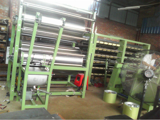 top quality 2 cylinders finishing and starching machine electric heating  for zipper tape, ribbon lace,webbing sling