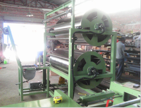 top quality 2 cylinders finishing and starching machine electric heating  for zipper tape, ribbon lace,webbing sling