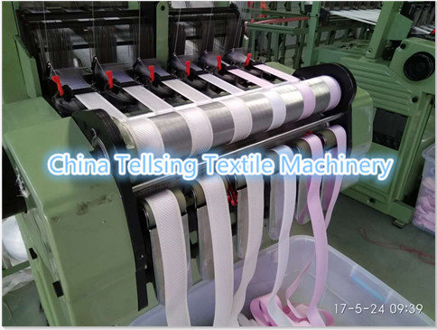 top quality elastic and inelastic webbing machine China manufacturer Tellsing supply for ribbon strap weaving factory