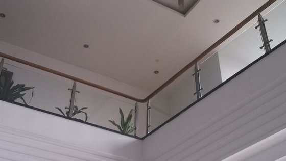 China Easy Cleaning Stair Balustrade Glass High Polished Edges Colorful supplier