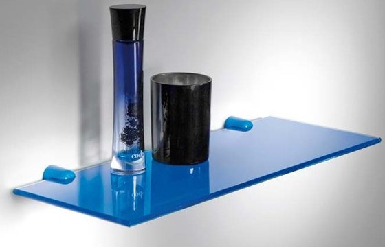China Shop Commercial Glass Shelves Color Painted With Polished Edges supplier