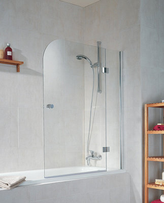 Tempered Frameless Shower Enclosure Glass 1400x800 Mm High Polished Edges supplier